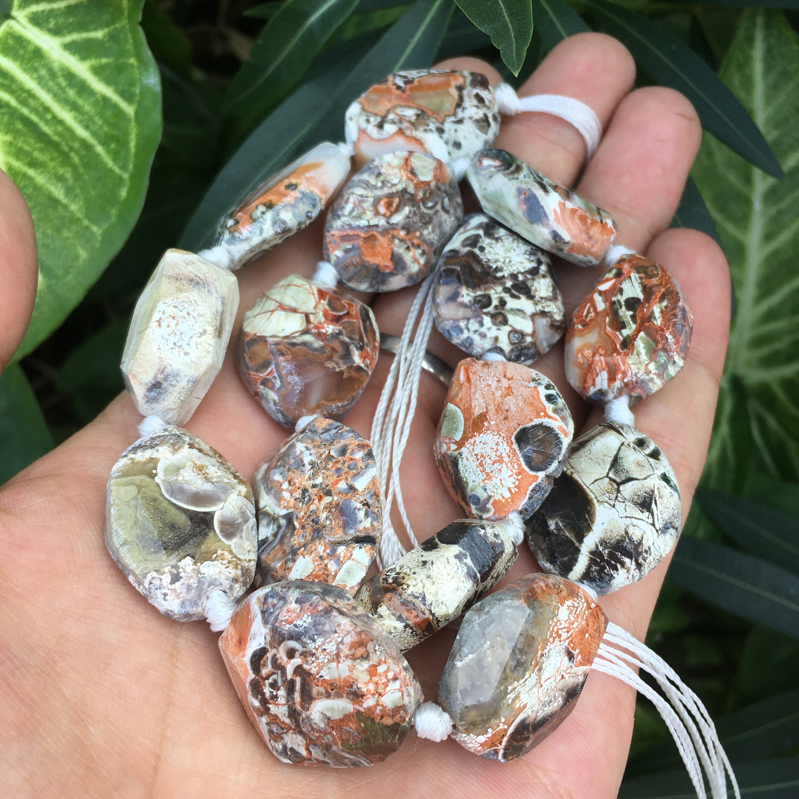 Natural Ocean Jasper Freeform Faceted Sliceraw Jasper - Etsy