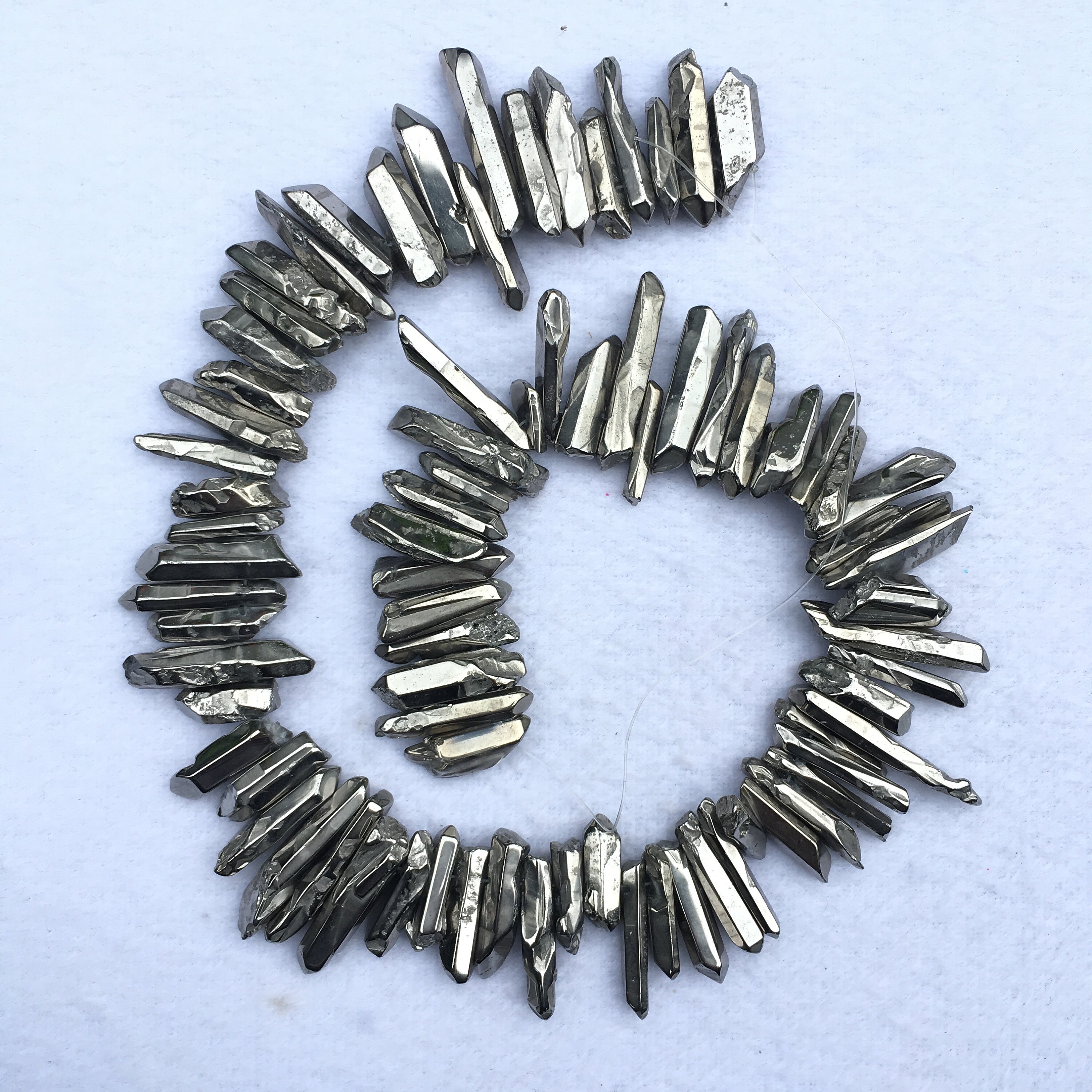 5 Mulitcolor Choice Raw Crystal Points Raw Quartz Point Beads - Etsy