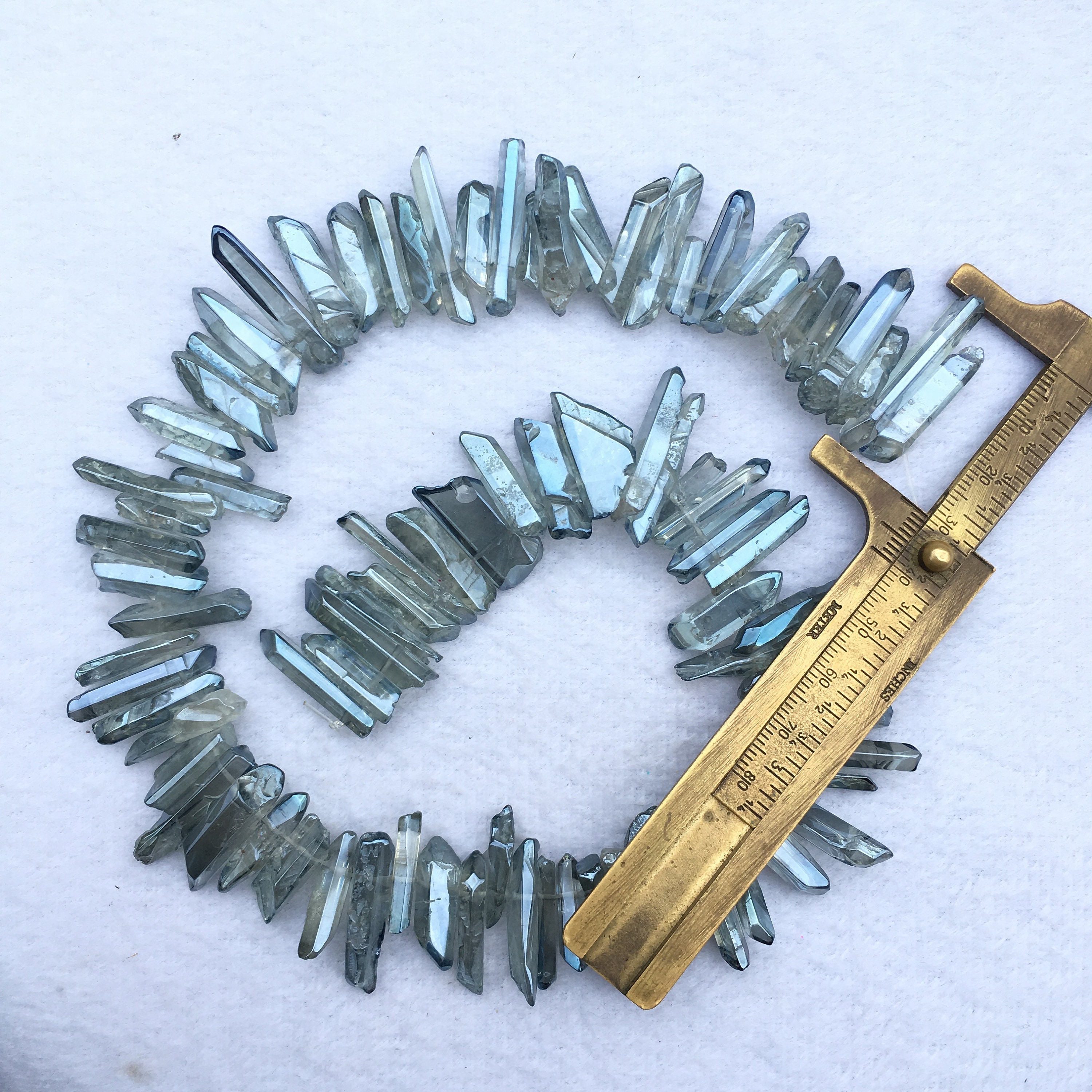 5 Mulitcolor Choice Raw Crystal Points Raw Quartz Point Beads - Etsy