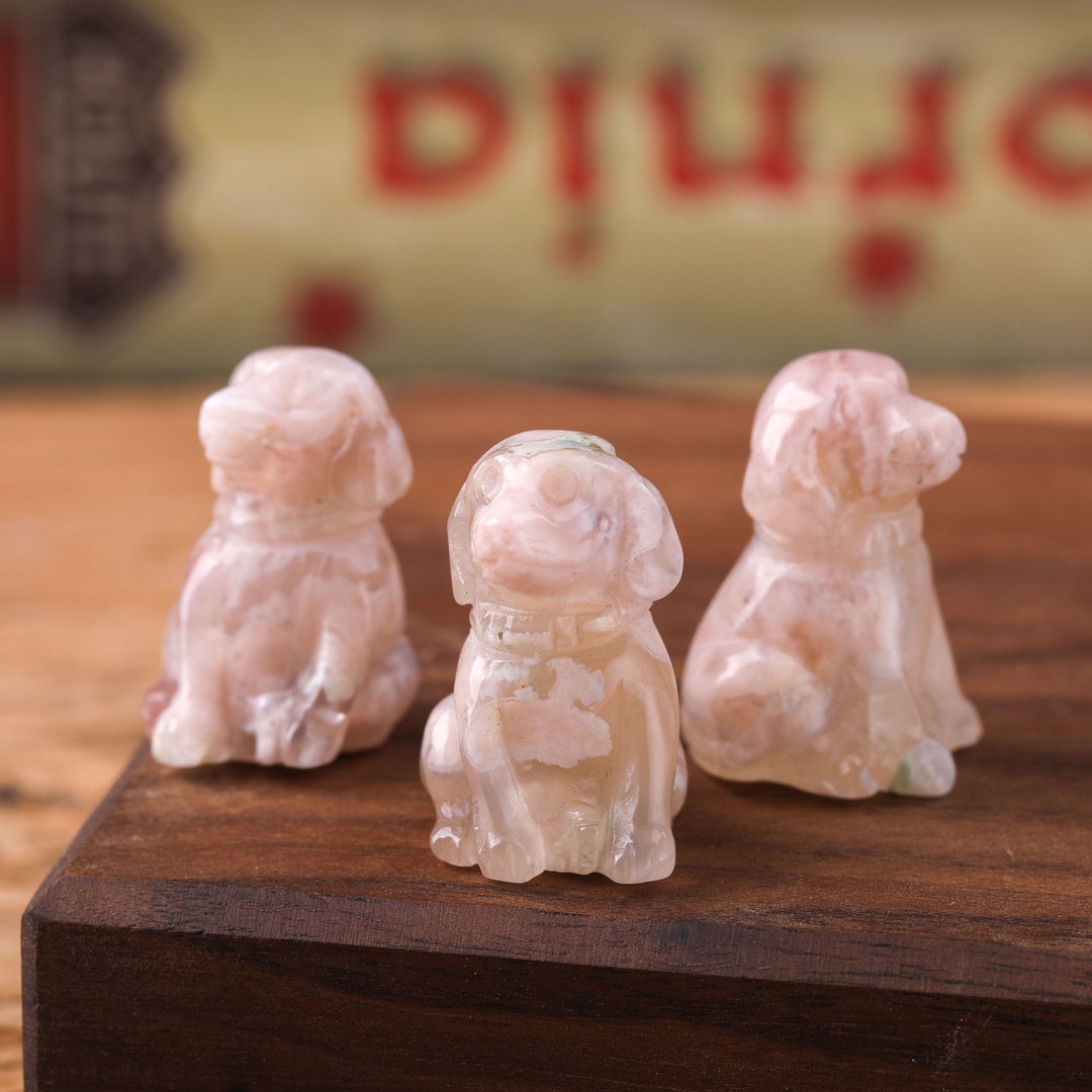 Cute Dog Gengar Cherry Blossom Agatenatural Flower Agate - Etsy