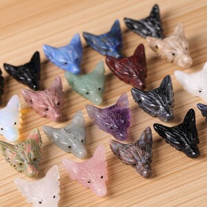 40 Stylehandcarved Natural Gems Wolf Pendant Animal Gemstone,gemstone ...