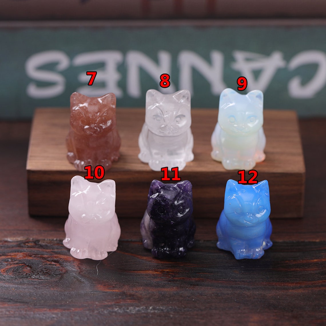 1.2 Inches Mix Quartz Mini Cute Catquartz Crystal Cathome - Etsy
