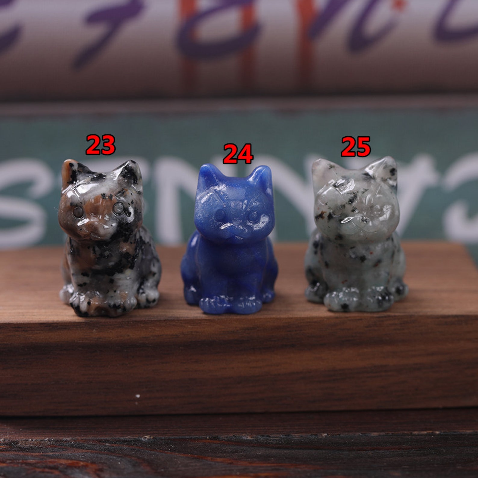 1.2 Inches Mix Quartz Mini Cute Catquartz Crystal Cathome - Etsy