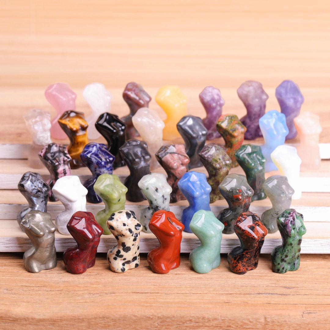 1.2 Inches Mini Crystal Lady Model,crystal Goddess,stone Female Body ...