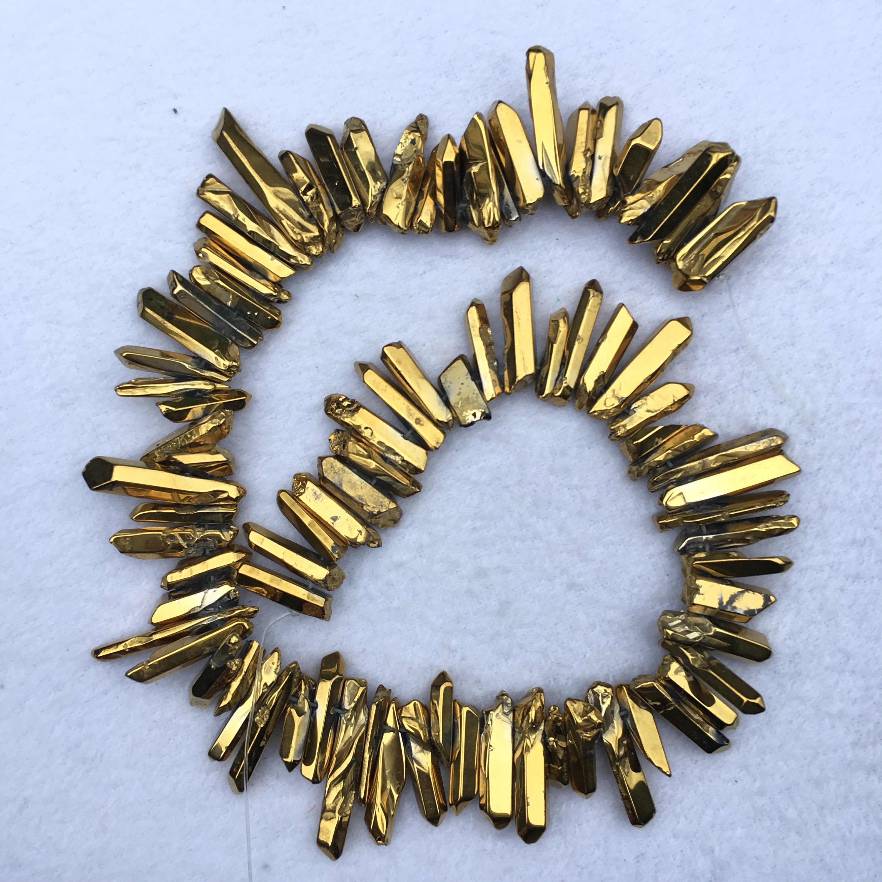 5 Mulitcolor Choice Raw Crystal Points Raw Quartz Point Beads - Etsy