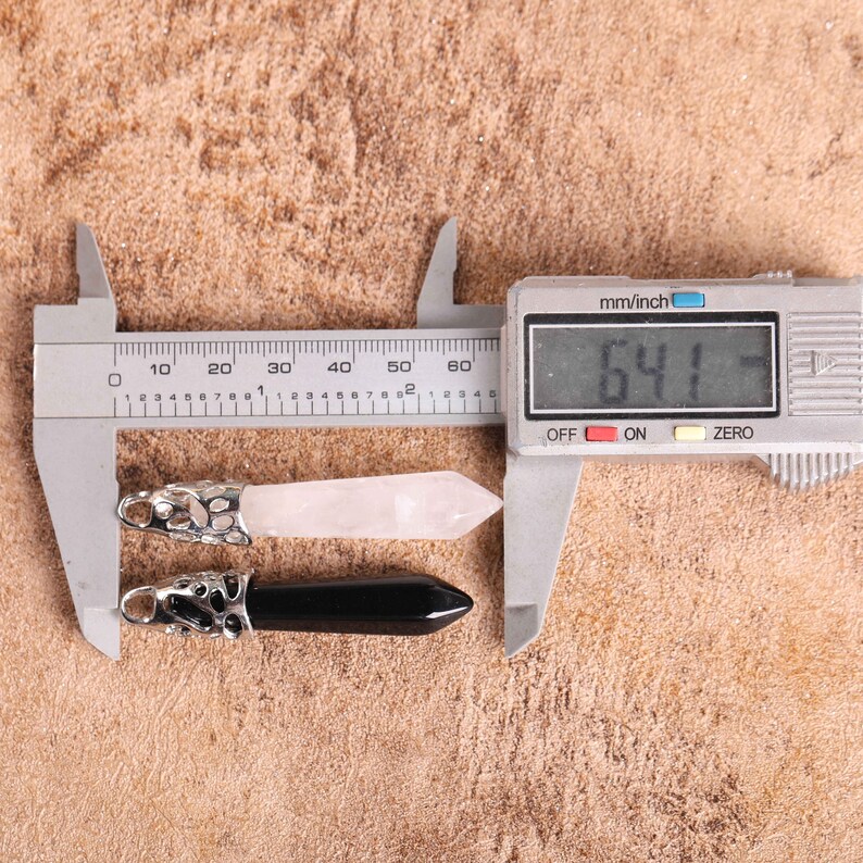 Retro Silver Pendant Cap quartz Point Pendant Gemstone - Etsy