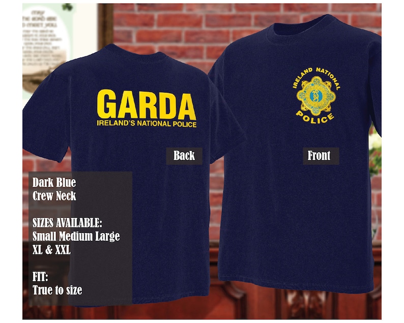 Ireland Garda Police Shirt - Etsy