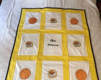Basketball quilt | Etsy
