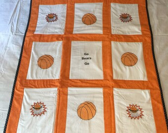 Basketball quilt | Etsy