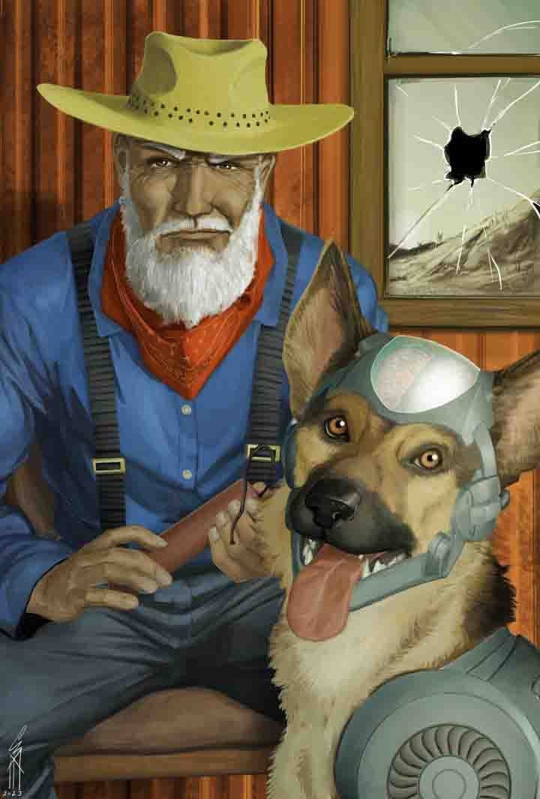 Fallout New Vegas Easy Pete and Rex Print by C.R. Meyer - Etsy