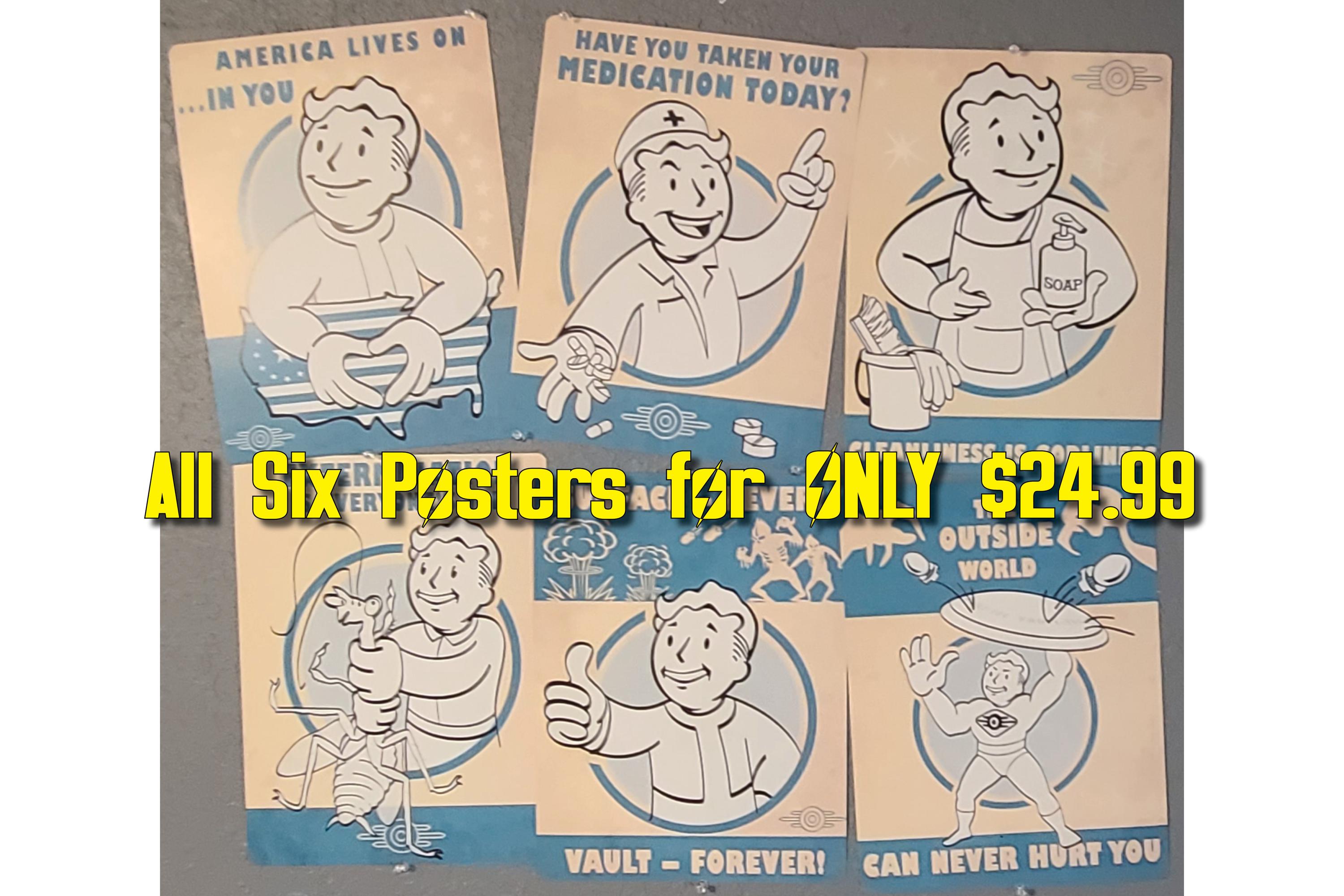 Un-official Handmade Fallout Vault Posters - Etsy
