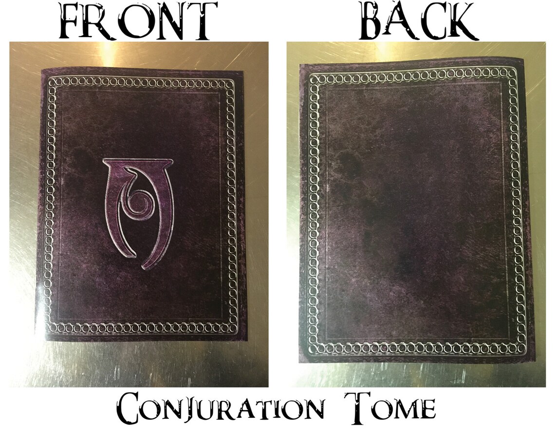 Un-official Handmade Skyrim Magic Tomes / Journals | Etsy