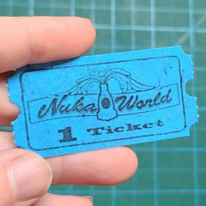 Un-official Handmade Fallout 4 Nuka World Arcade Tickets - Etsy
