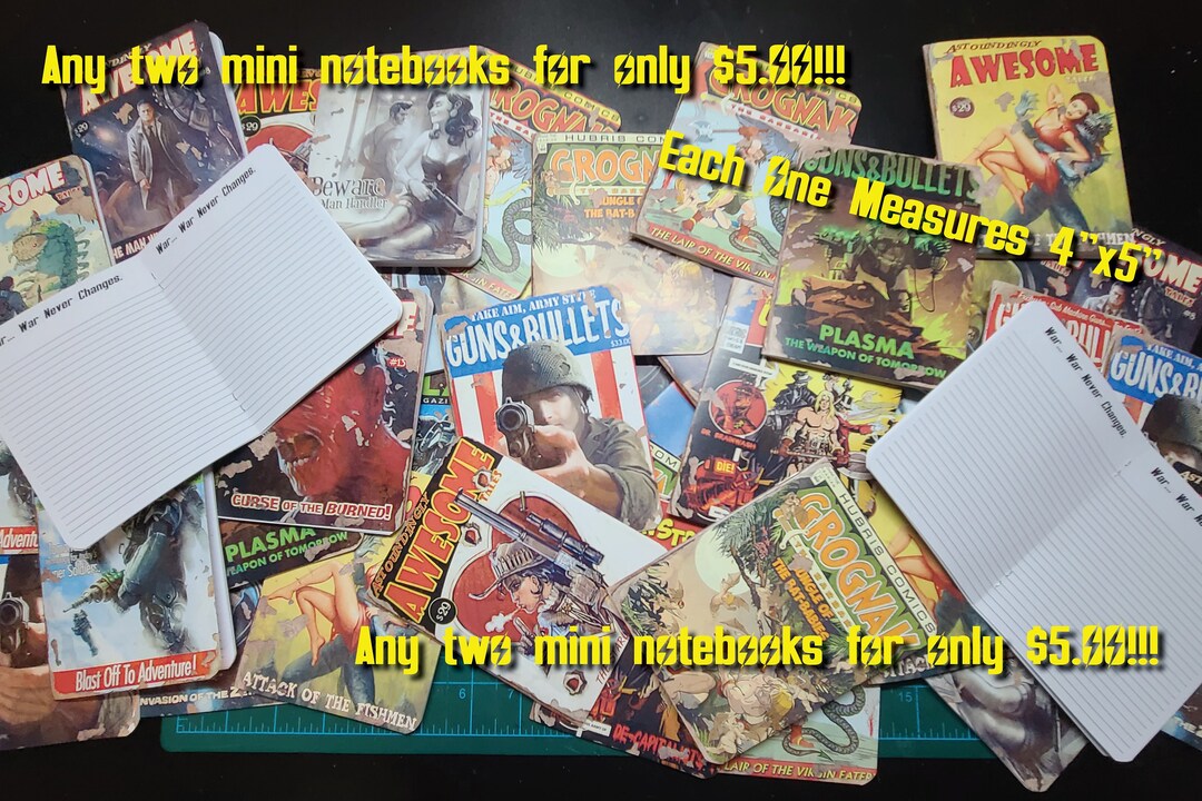 Un-official Handmade Fallout 4 - Two Mini Notebooks for Five Bucks - Etsy