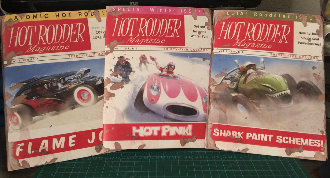 Un-official Handmade Fallout 4 COMPLETE SET of Hot Rodder Magazines ...
