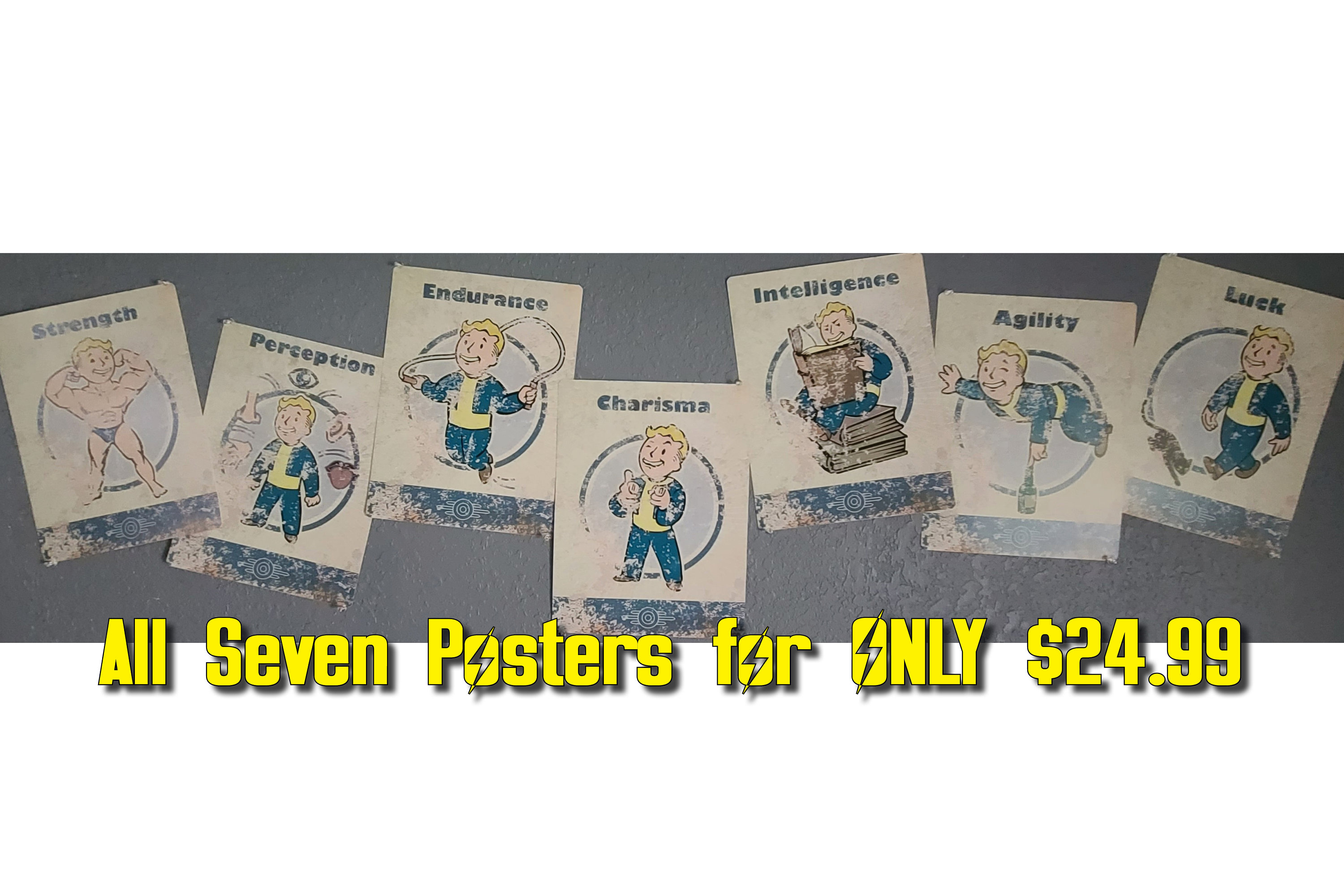Un-official Handmade Fallout 4 S.P.E.C.I.A.L. Posters - Etsy