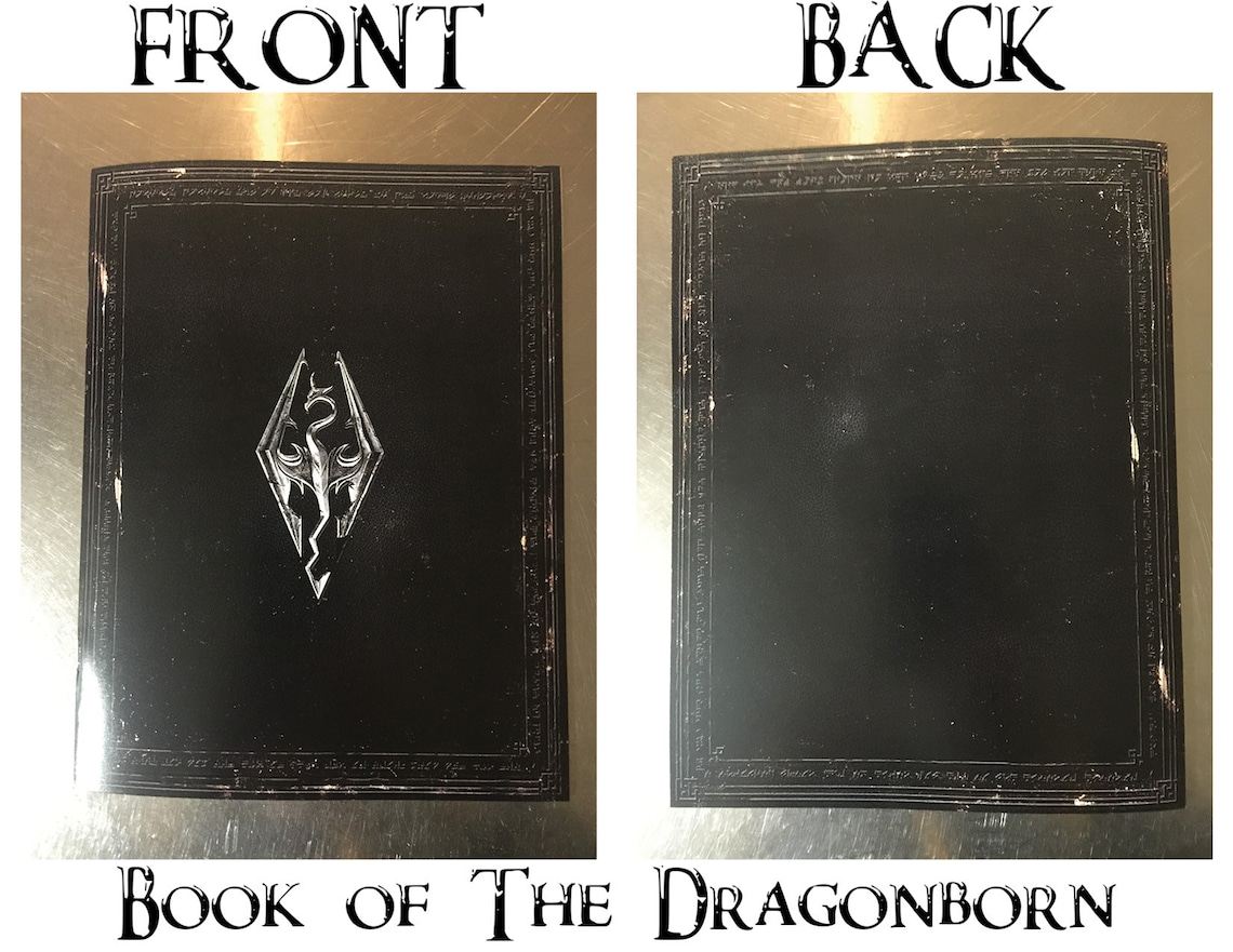 Un-official Handmade Skyrim Magic Tomes / Journals - Etsy