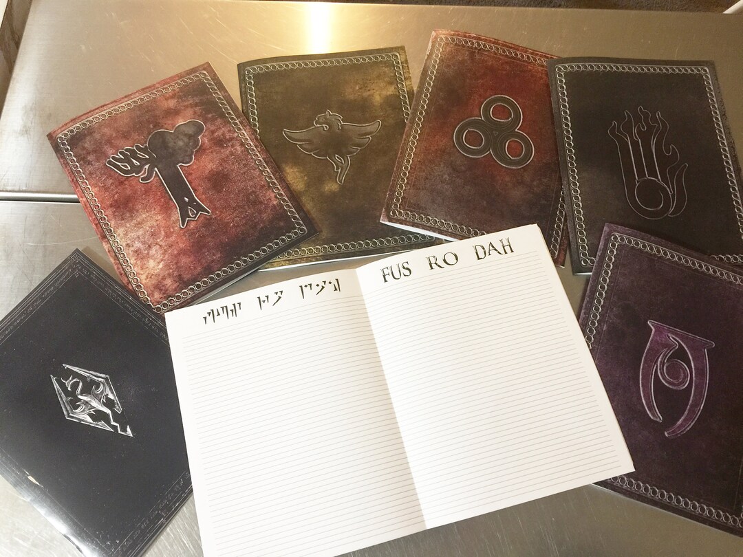 Un-official Handmade Skyrim Magic Tomes / Journals - Etsy