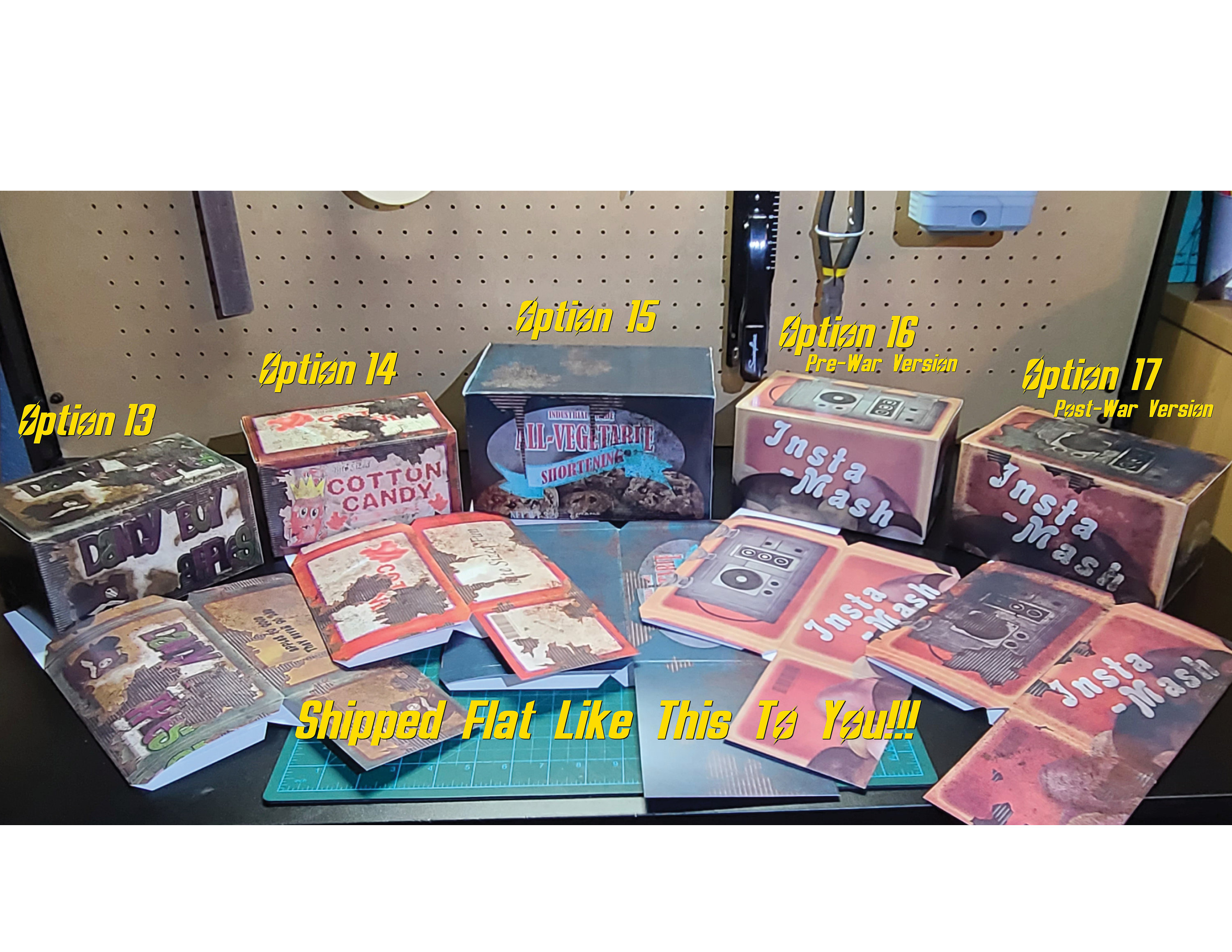 Un-official Handmade Fallout 4 Cardboard Box Props - Etsy Canada