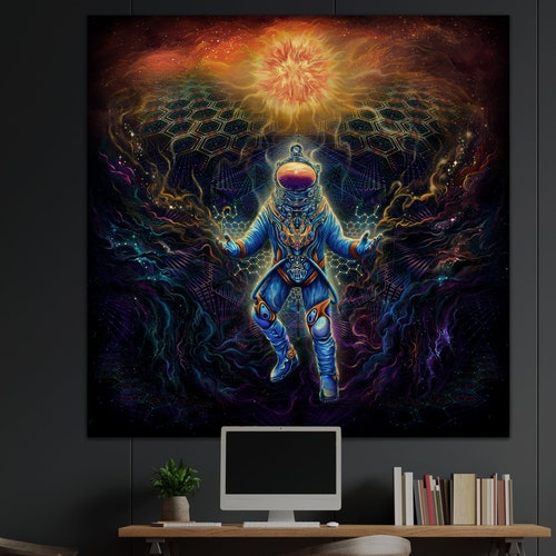 Torus UV Trippy Psychedelic Fractal Tapestry | Etsy