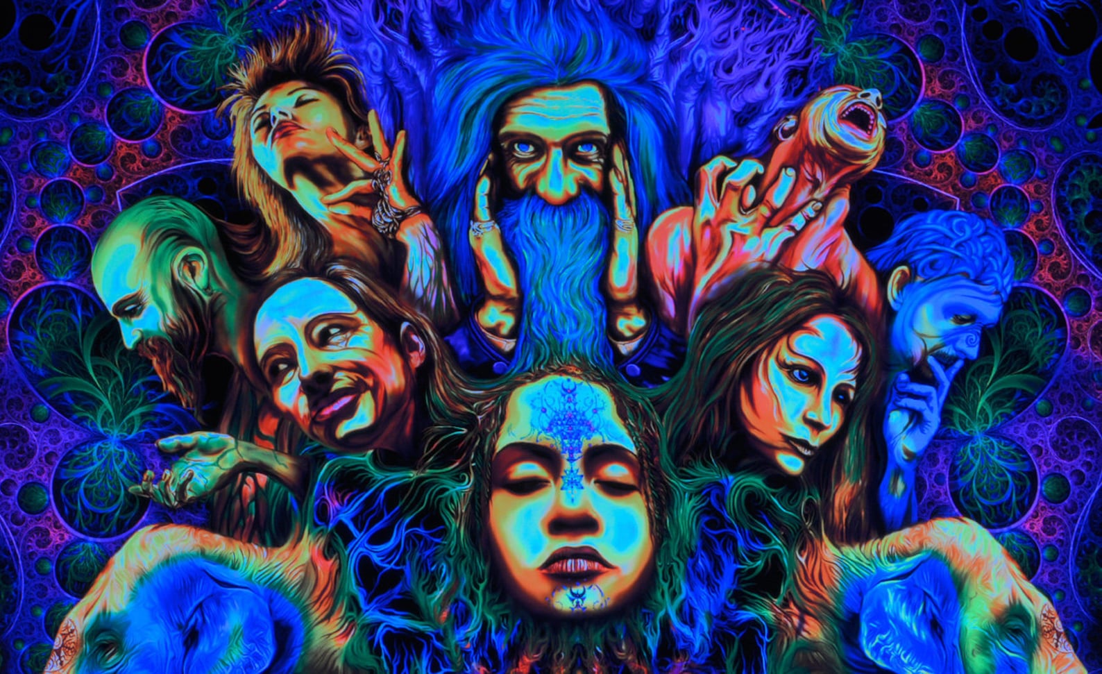 Psy Backdrop emotions UV Blacklight Active - Etsy