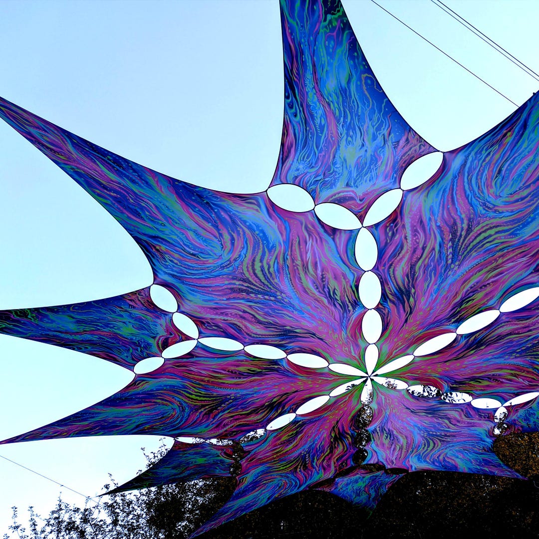 Canopy Blacklight UV Active : the Power of Fire-ceiling Decor Lycra ...