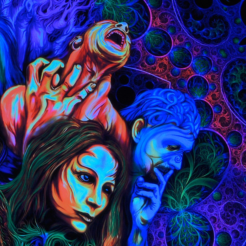 Psy Backdrop emotions UV Blacklight Active - Etsy