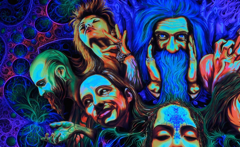 Psy Backdrop emotions UV Blacklight Active - Etsy