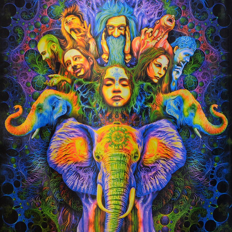 Psy Backdrop emotions UV Blacklight Active - Etsy