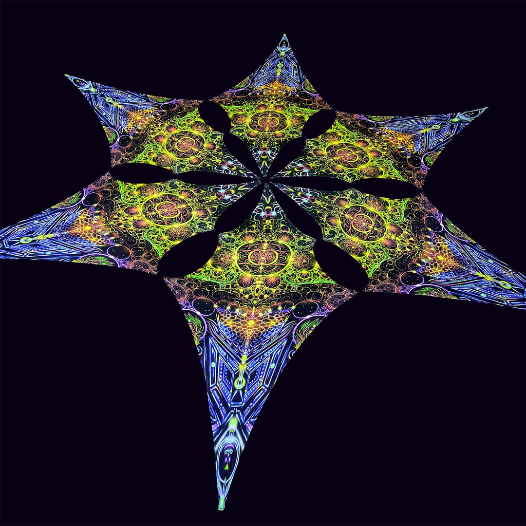Canopy Blacklight UV Active Consciousness of the Universe Ceiling Decor ...
