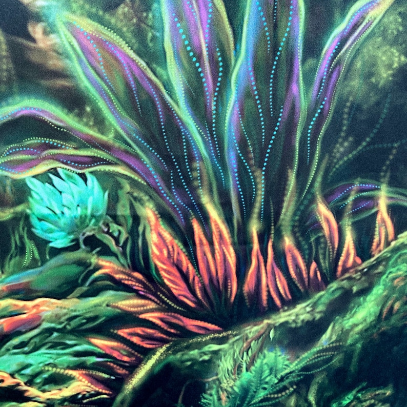Psy Backdrop forest Portal UV Active Blacklight - Etsy