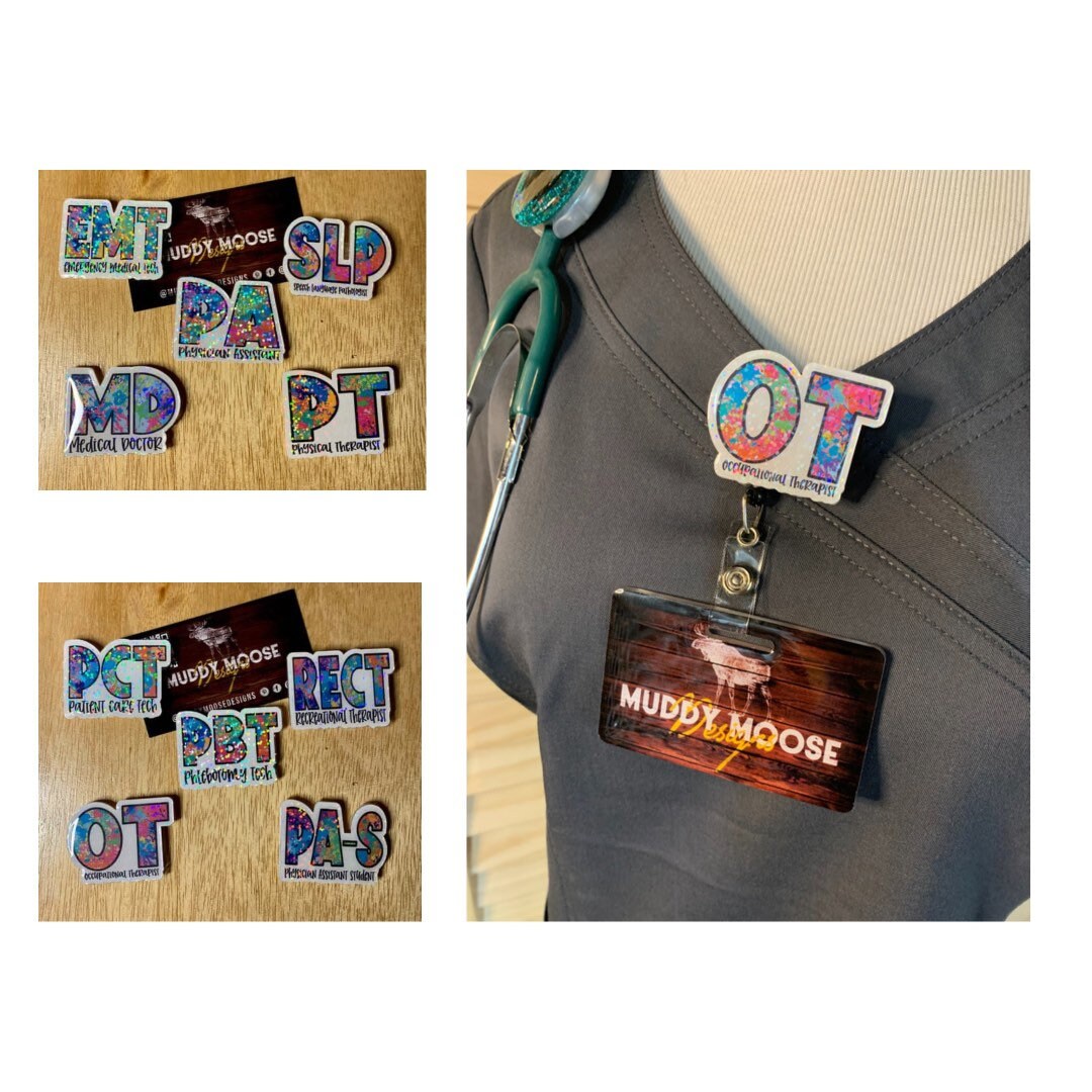 Colorful Interchangeable Badge Reel Custom Badge Reel Topper | Etsy