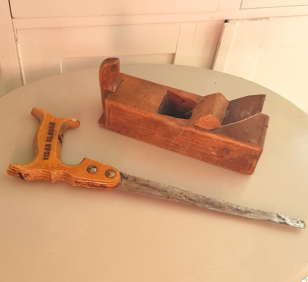 Old Swedish Carpentry Tools, Plane and Saw - Etsy