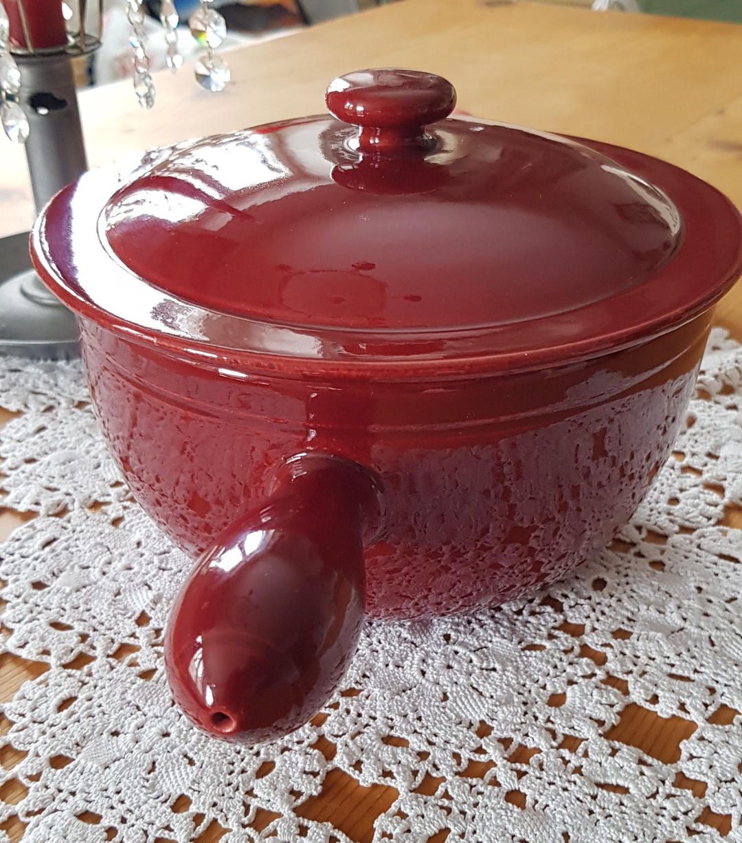 Fireproof Ceramic Pot, Fondue Pot, From "höganäs" Sweden - Etsy UK