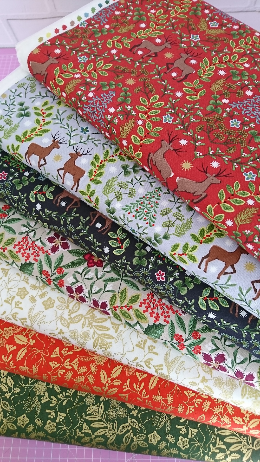 Noel - Lewis & Irene - Christmas Fabric - Etsy UK