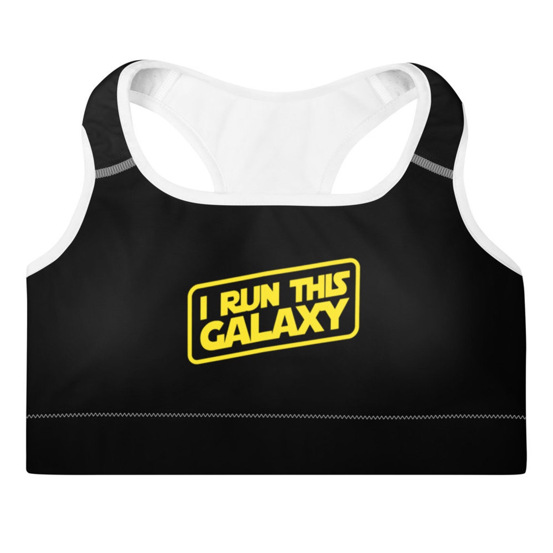 I Run This Galaxy Star Wars Inspired Sports Bra With - Etsy
