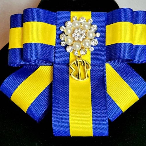 Sigma Gamma Rho Inspired Bow Brooch - Etsy