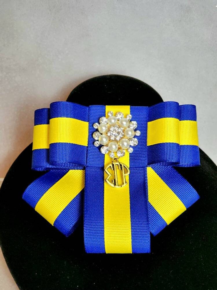 Sigma Gamma Rho Inspired Bow Brooch - Etsy