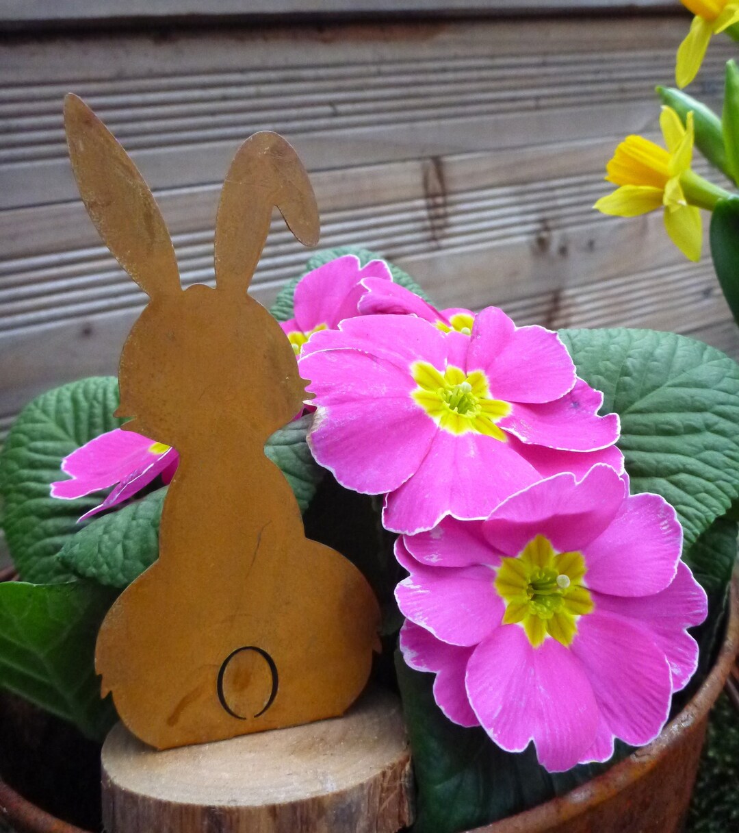 Garden Decoration Easter Decoration Easter Bunny BUNNY Rust Look Garden ...