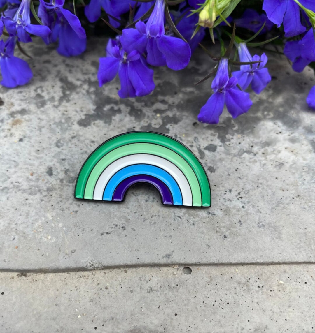 Gay Male Rainbow Enamel Pin Gay Pride Pin, LGBT Pins, MLM Enamel Pins, Feminist Pin, Queer Pride ...