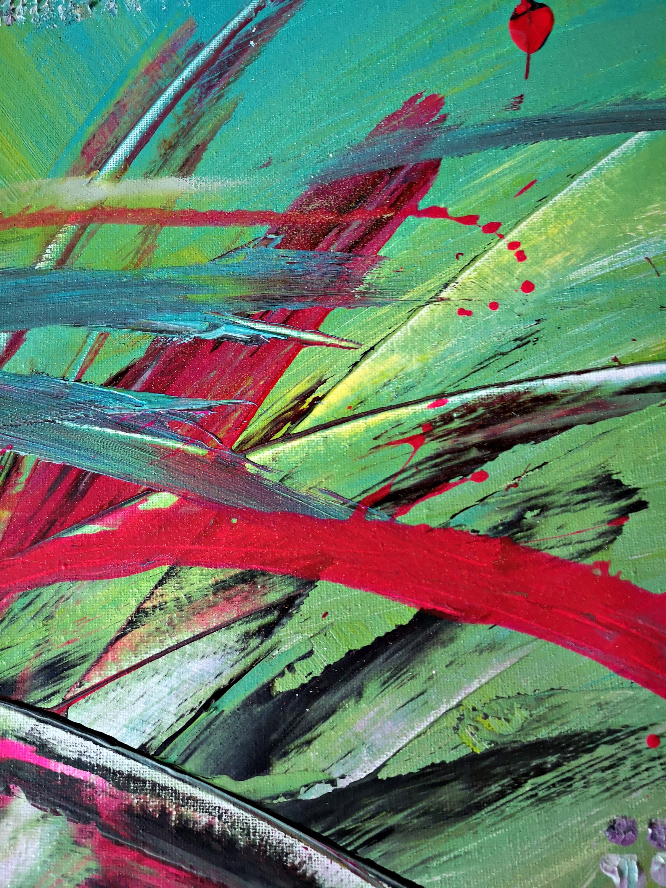 Happiness Abstract Art Modern Abstract Artwork Handmade - Etsy UK