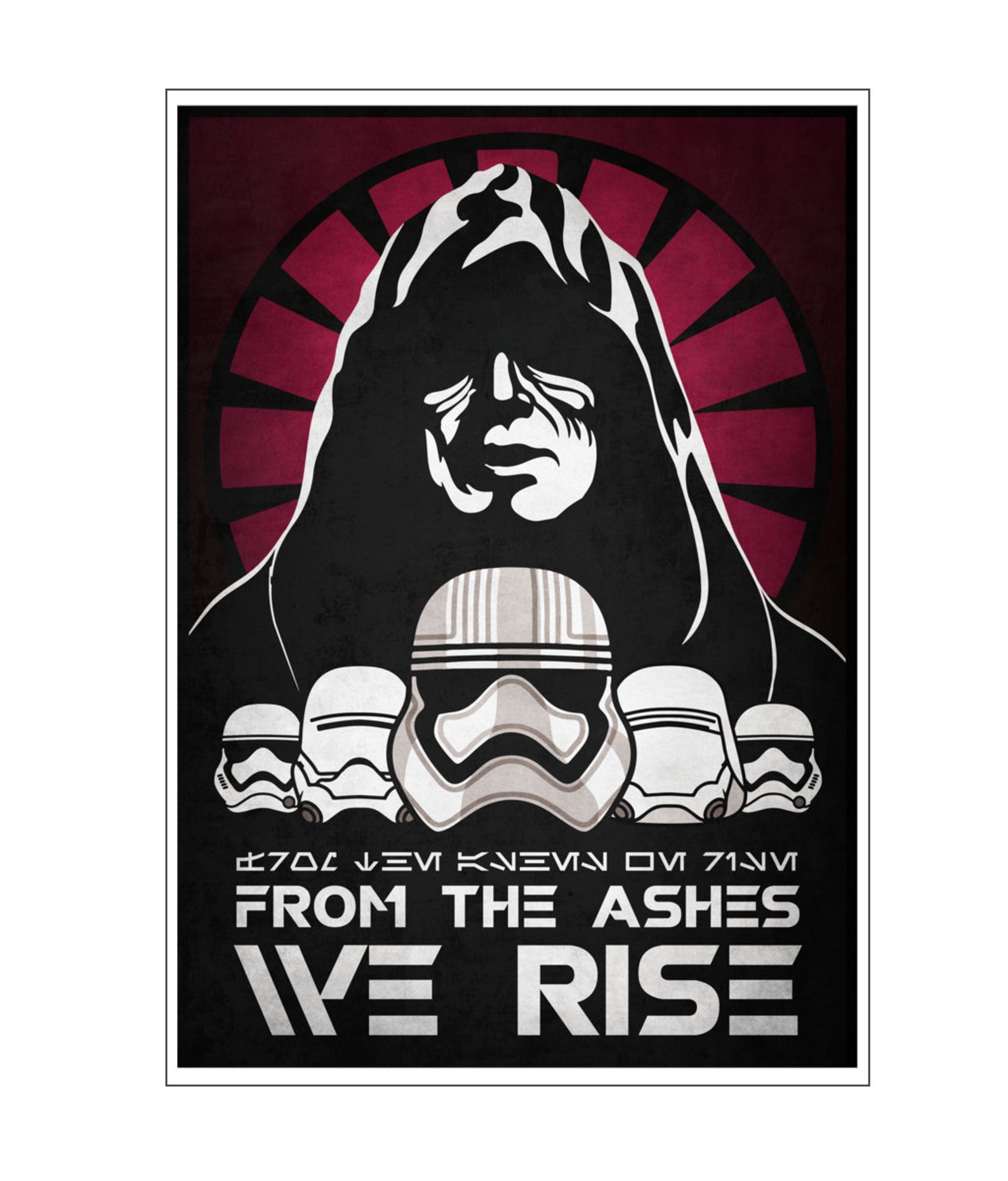 Star Wars Poster Propaganda First Order Emperor Palpatine | Etsy