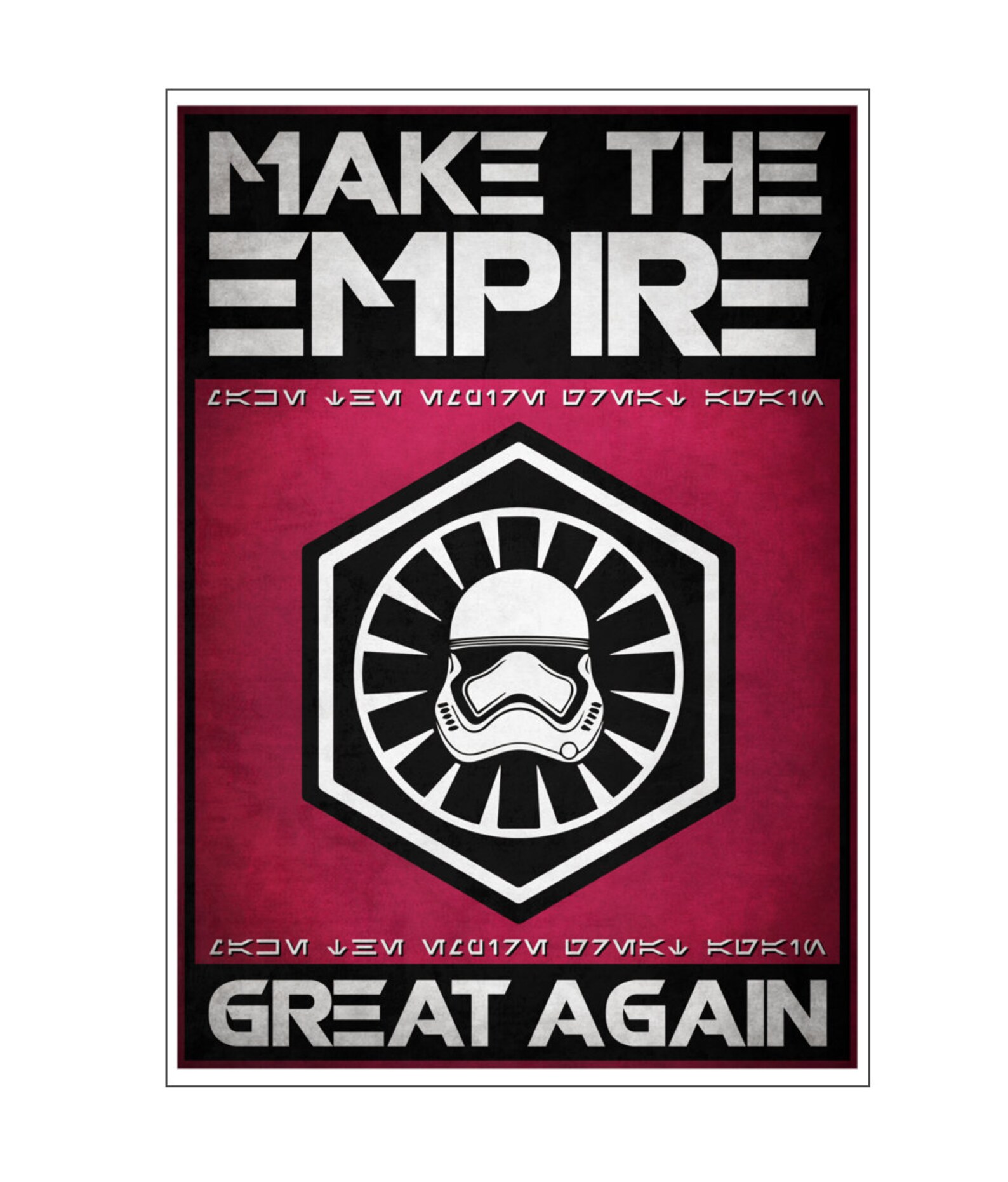 Star Wars Poster Propaganda First Order Empire Movie Print | Etsy