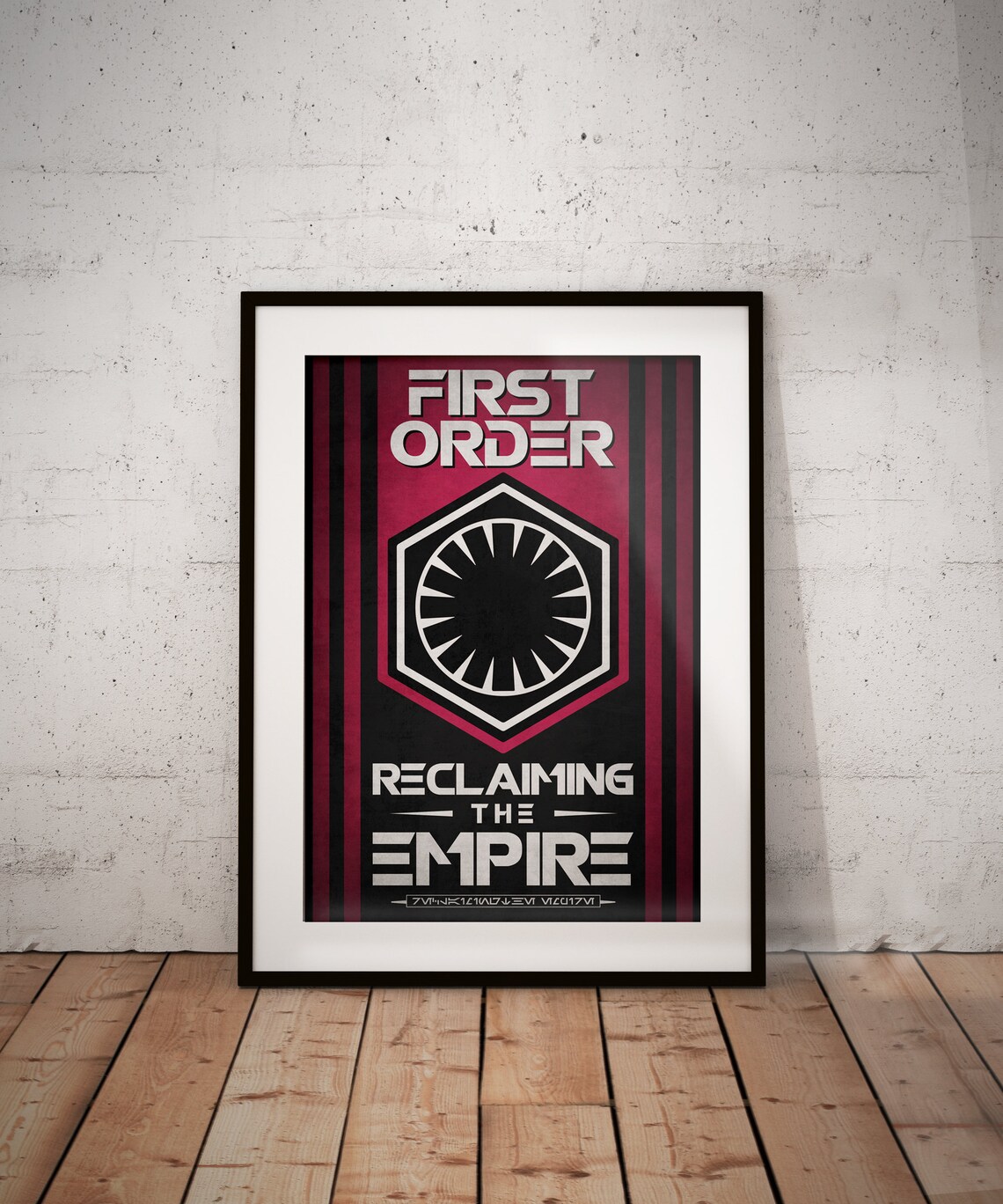 Star Wars Poster Propaganda First Order Flag Movie Print | Etsy