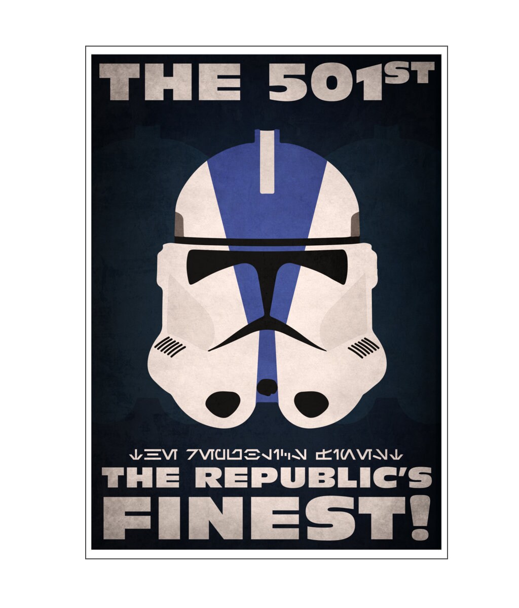 Star Wars Poster Propaganda Clone Trooper Movie Print | Etsy