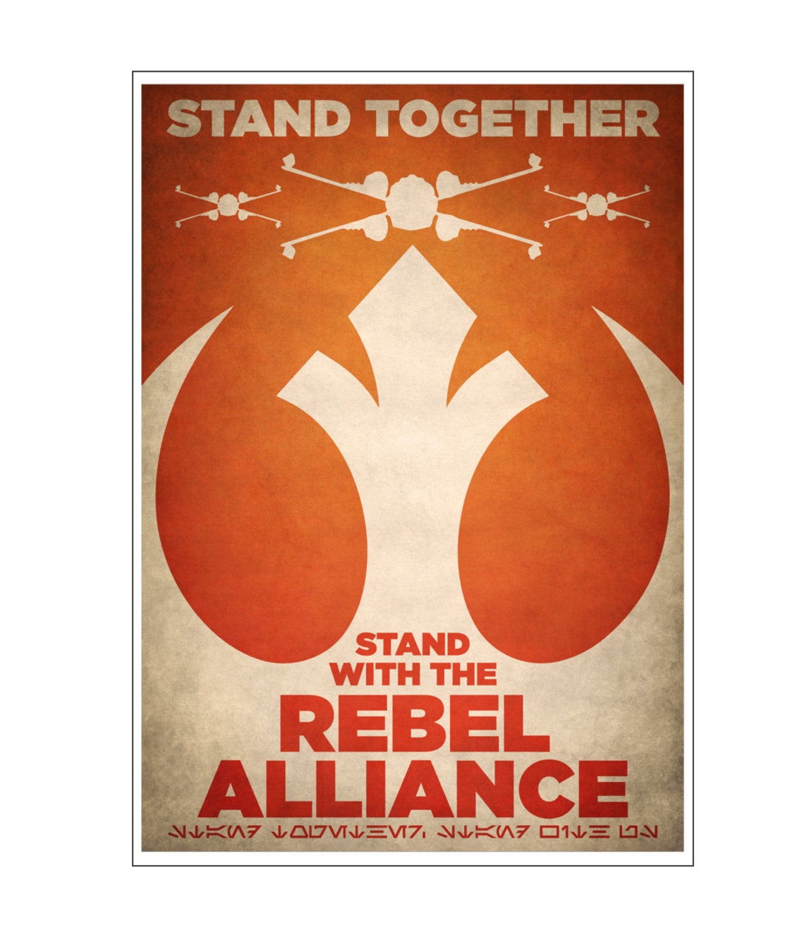Star Wars Poster Propaganda Rebel Alliance Filmdruck | Etsy