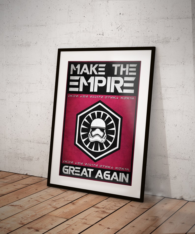Star Wars First Order Propaganda Movie Poster Print | Etsy