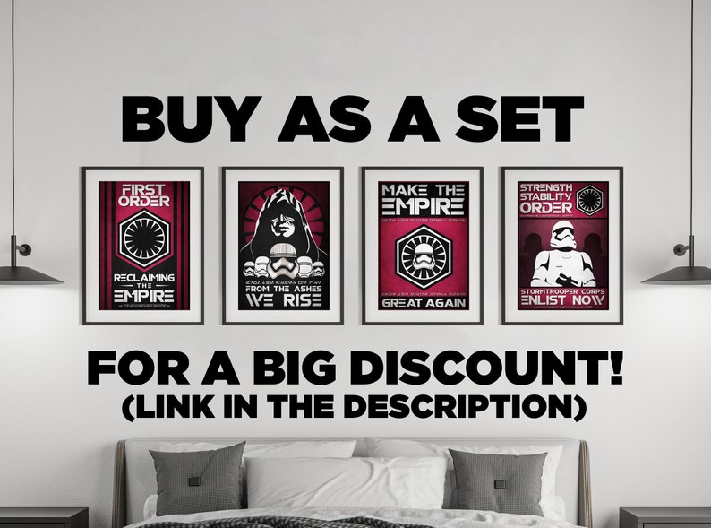 Star Wars First Order Propaganda Movie Poster Print | Etsy
