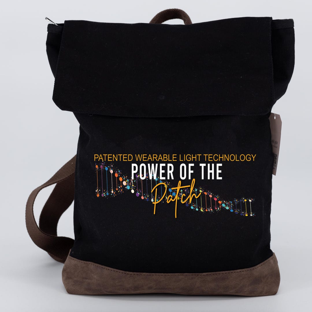 Lifewave Power of the Patch Backpack | Leather Base | Tech Backpack ...