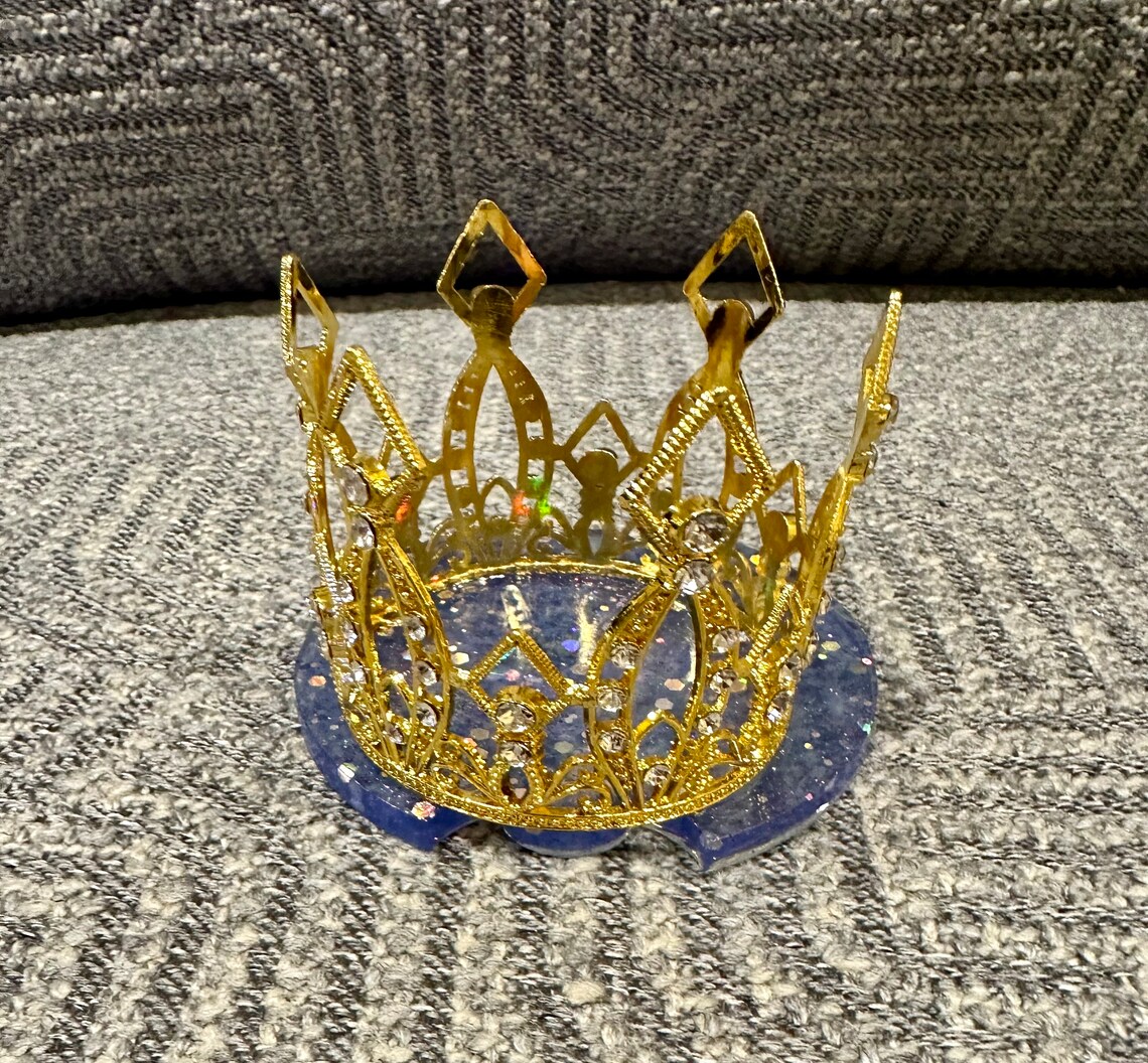 Royal Golden Crown Plate Cup Topper for Stanley Tumbler Accessory 40oz ...